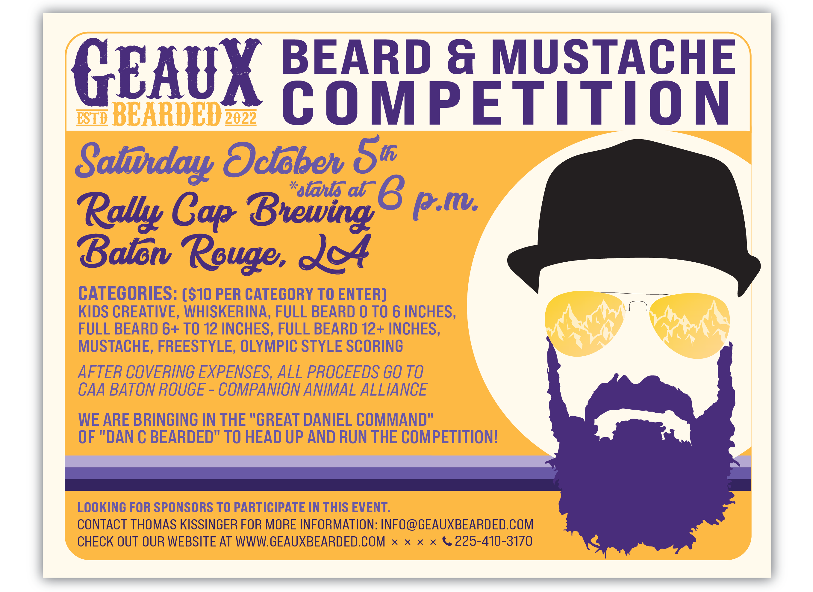 Calling All Beards: Beard & Mustache Competition 2024!!! – Geaux Bearded